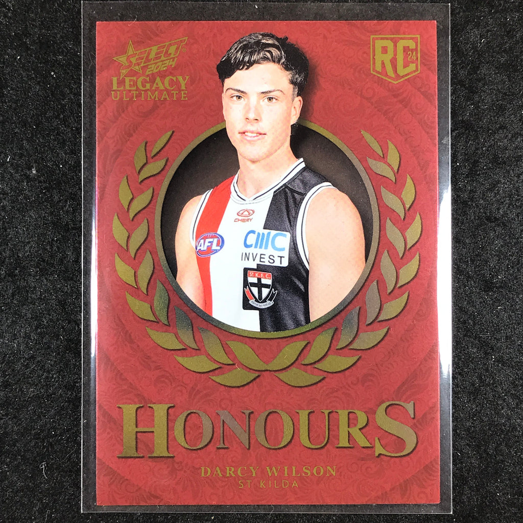 2024 Select AFL Legacy Ultimate DARCY WILSON Honours Rookie 122/255 #2 ...