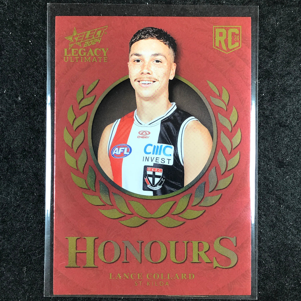 2024 Select AFL Legacy Ultimate LANCE COLLARD Honours Rookie 45/255 #2 ...