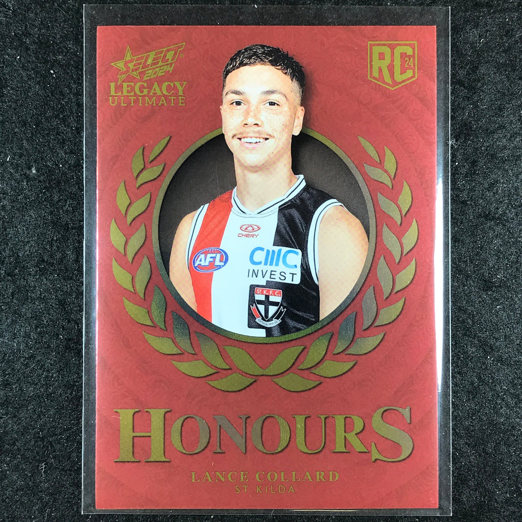 2024 Select AFL Legacy Ultimate LANCE COLLARD Honours Rookie 73/255 #2 ...