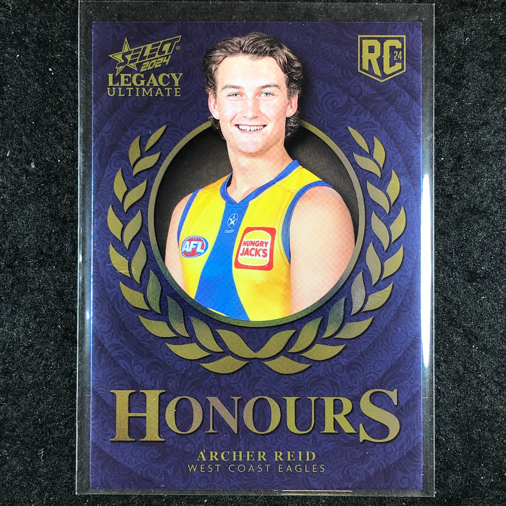 2024 Select AFL Legacy Ultimate ARCHER REID Honours Rookie 124/255 #22 ...
