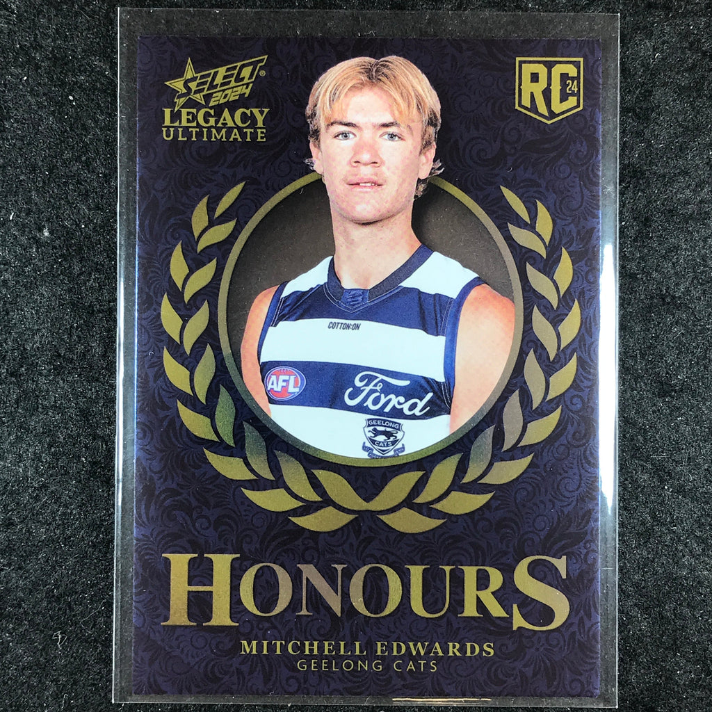 2024 Select AFL Legacy Ultimate MITCHELL EDWARDS Honours Rookie 145/25 ...