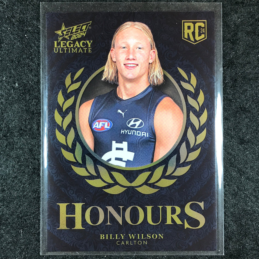 2024 Select AFL Legacy Ultimate BILLY WILSON Honours Rookie 85/255 #23 ...