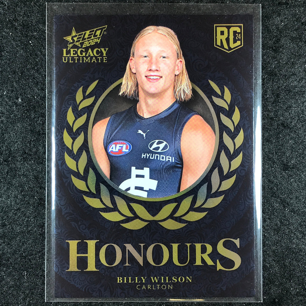 2024 Select AFL Legacy Ultimate BILLY WILSON Honours Rookie 108/255 #2 ...