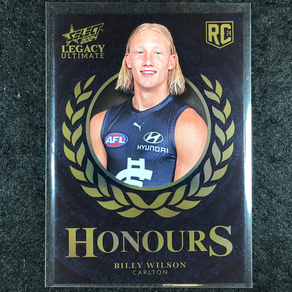 2024 Select AFL Legacy Ultimate BILLY WILSON Honours Rookie 174/255 #2 ...