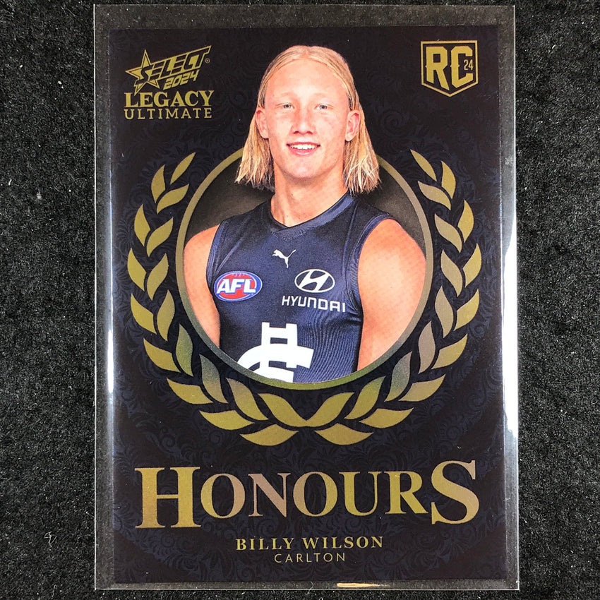 2024 Select AFL Legacy Ultimate BILLY WILSON Honours Rookie 179/255 #2 ...