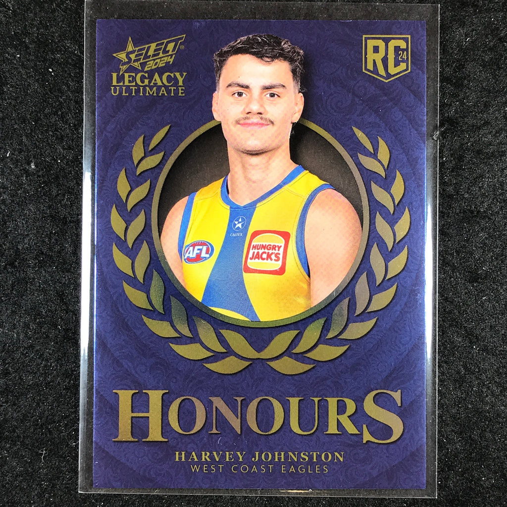 2024 Select AFL Legacy Ultimate HARVEY JOHNSTON Honours Rookie 137/255 ...