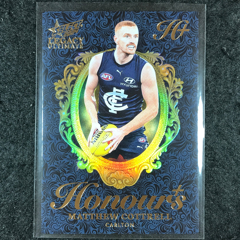 2024 Select AFL Legacy Ultimate MATTHEW COTTRELL Honours+ 005/125 #34 – Cherry Collectables