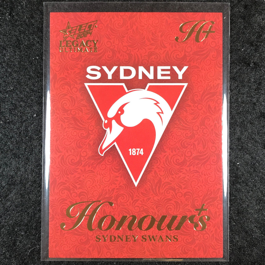 2024 Select AFL Legacy Ultimate SYDNEY SWANS LOGO Honours+ 96/125 #226 ...