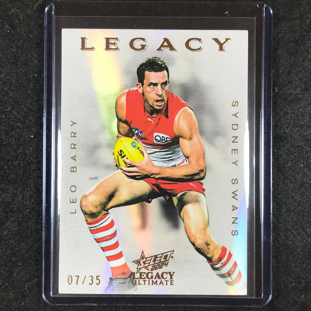 2024 Select AFL Legacy Ultimate LEO BARRY Legacy 07/35 #56 – Cherry ...