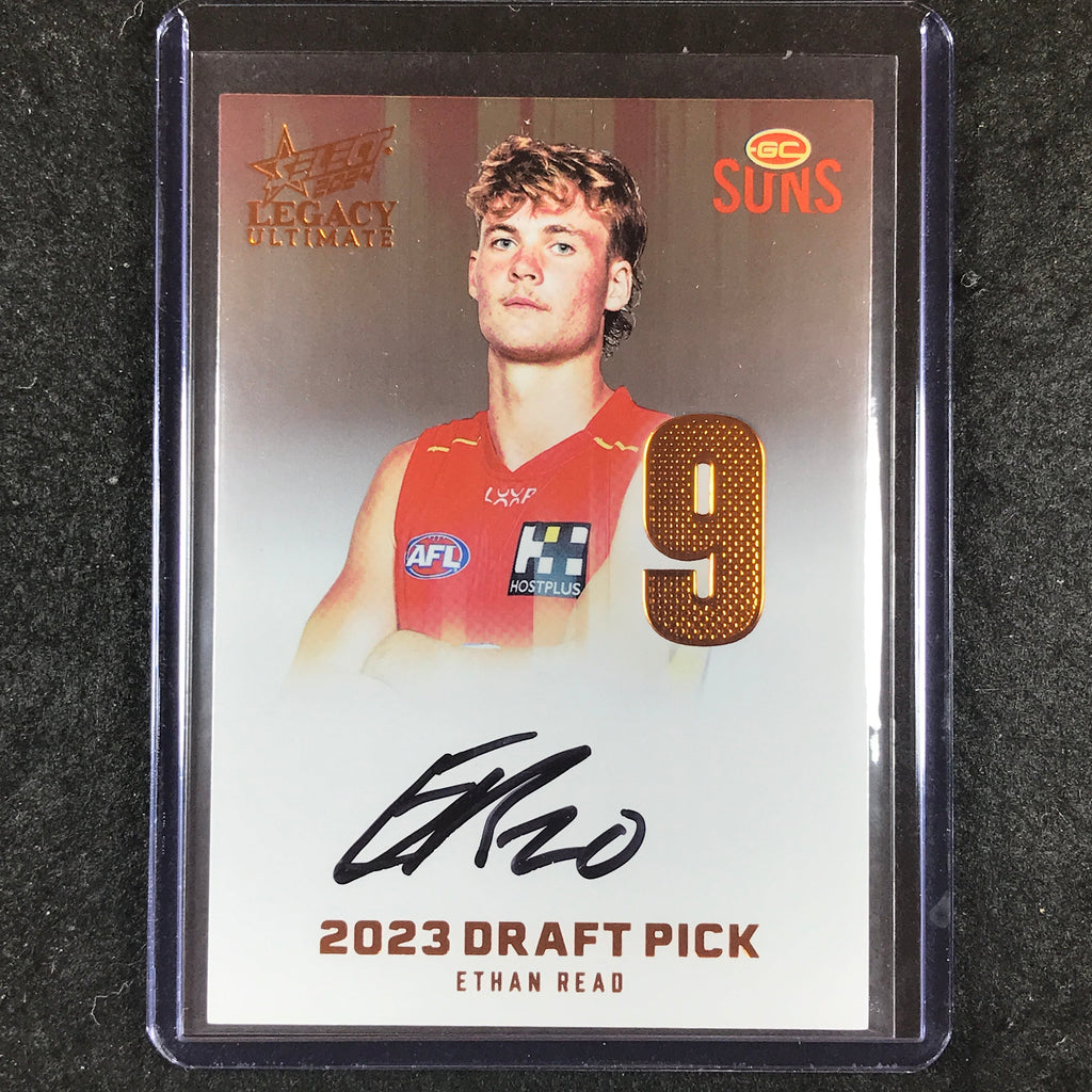 2024 Select AFL Legacy Ultimate ETHAN READ Draft Pick Signatures Coppe ...