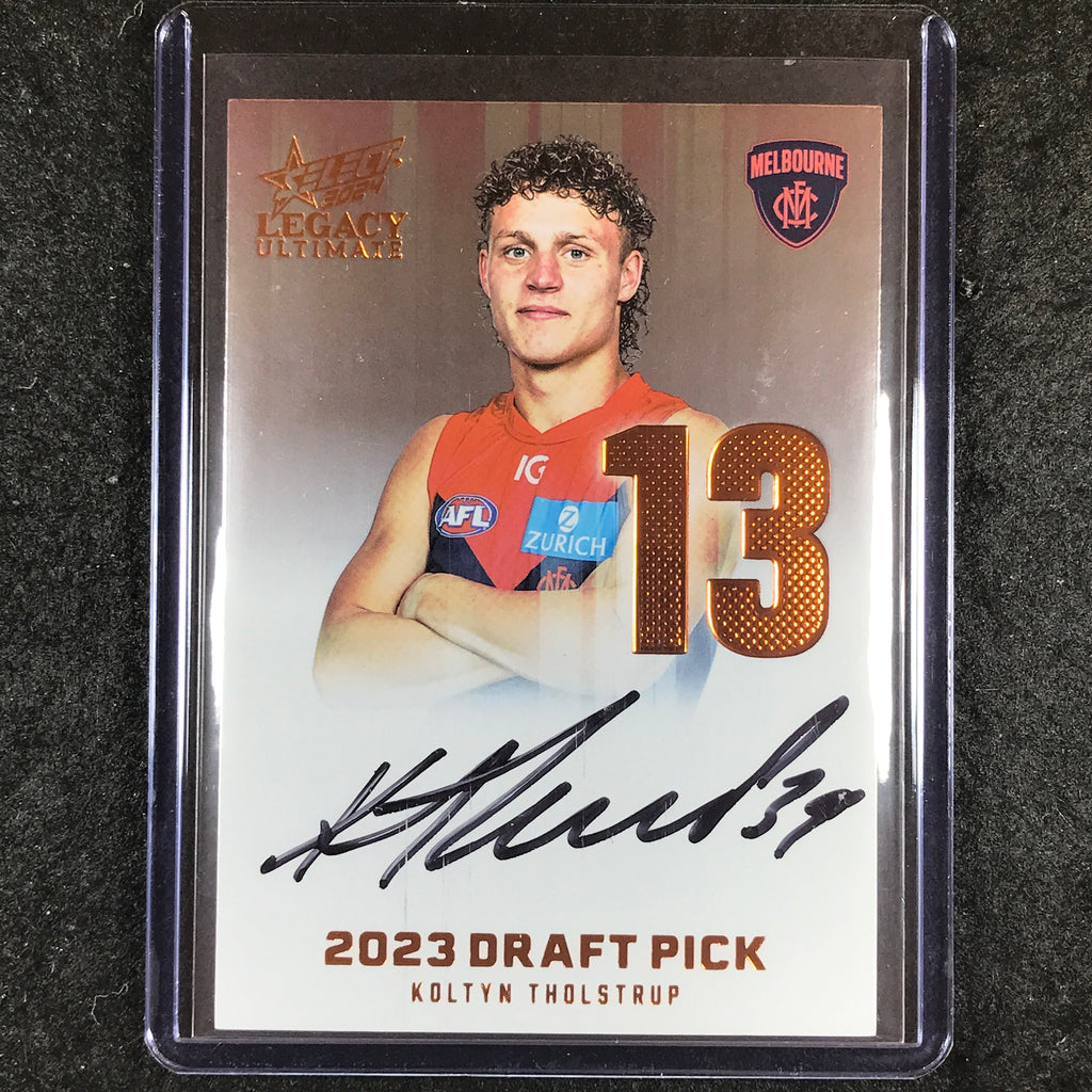 2024 Select AFL Legacy Ultimate KOLTYN THOLSTRUP Draft Pick Signatures ...