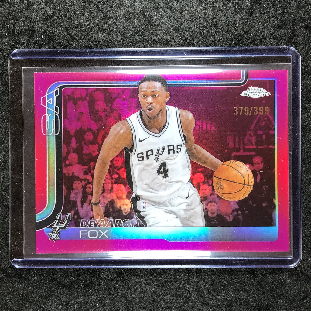 2025-26 Topps Chrome DE'AARON FOX Base Magenta 379/399 #233 – Cherry ...