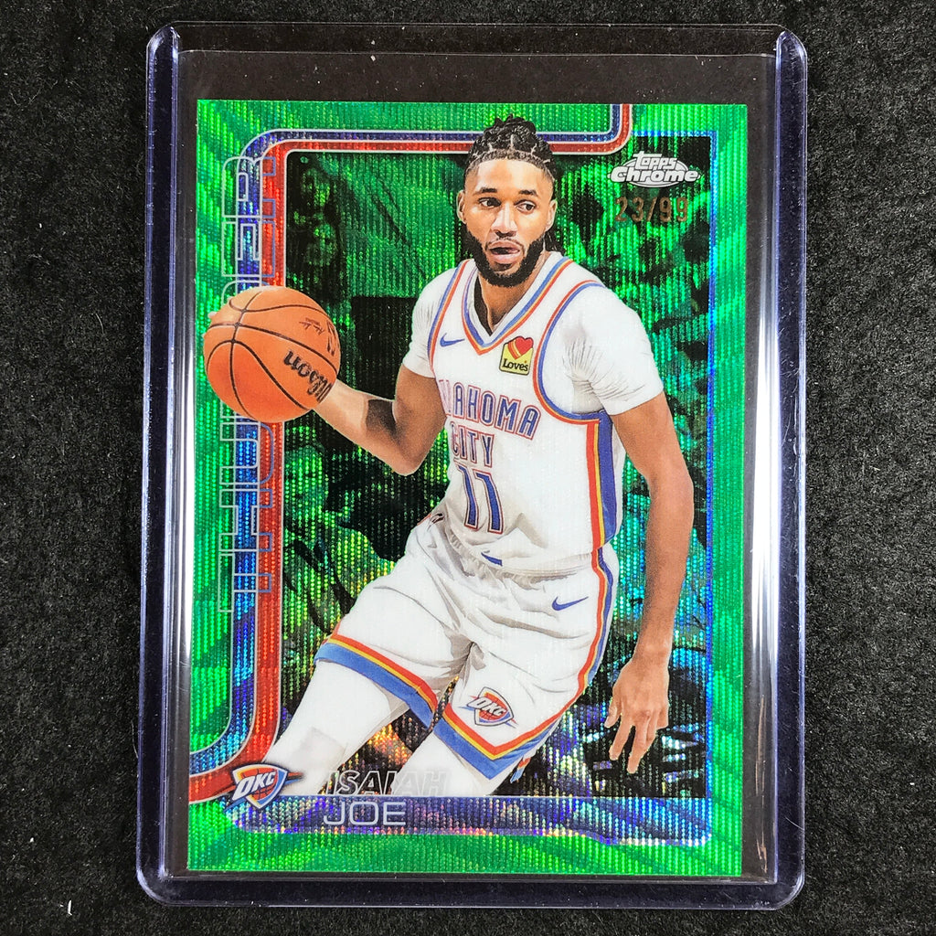 2025-26 Topps Chrome ISAIAH JOE Base Green Wave 23/99 #121 – Cherry ...