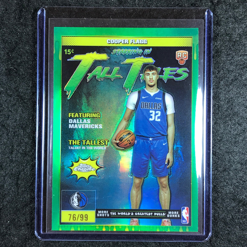 2025-26 Topps Chrome COOPER FLAGG Tall Tales Rookie Green 76/99 #16 ...