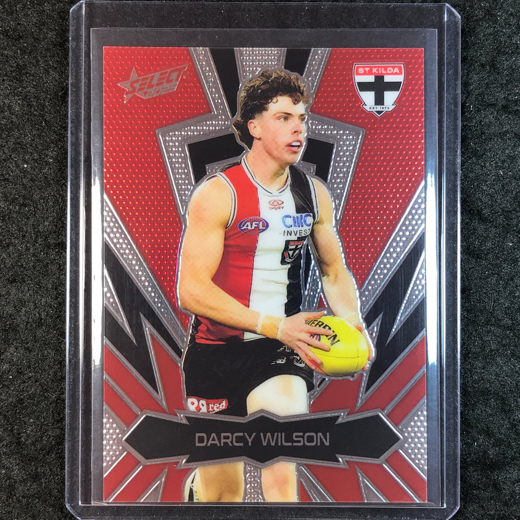 2025 Select AFL Footy Stars DARCY WILSON Thunderbolt Gold Logo 328/399 ...
