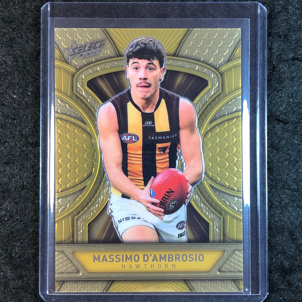 2025 Select AFL Footy Stars MASSIMO D'AMBROSIO Dragon Scales Gold 179 ...
