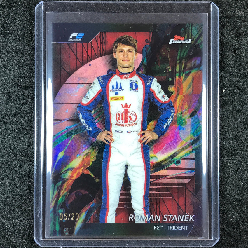 2024 Topps Finest Formula 1 ROMAN STANEK Common Red Black Vapor 5/20 ...