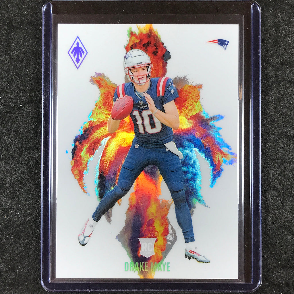 2024 Phoenix Football DRAKE MAYE Color Blast Rookie SSP #DME – Cherry ...