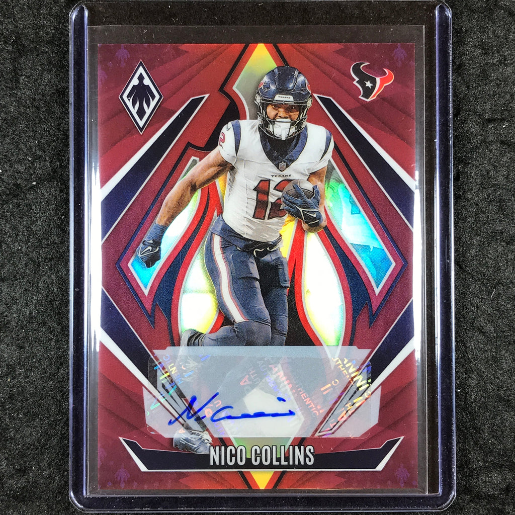 2024 Phoenix Football NICO COLLINS Base Auto Red 44/75 #115 – Cherry ...