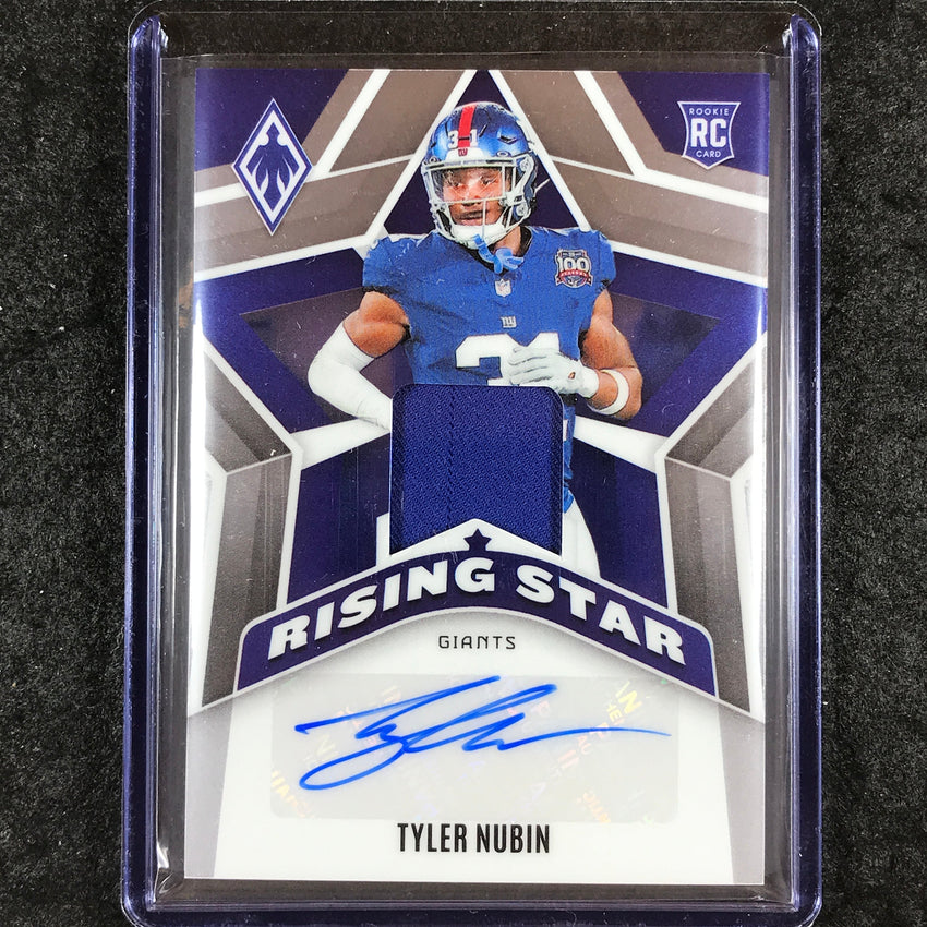 2024 Phoenix Football TYLER NUBIN Rising Star Rookie Jersey Auto Base ...