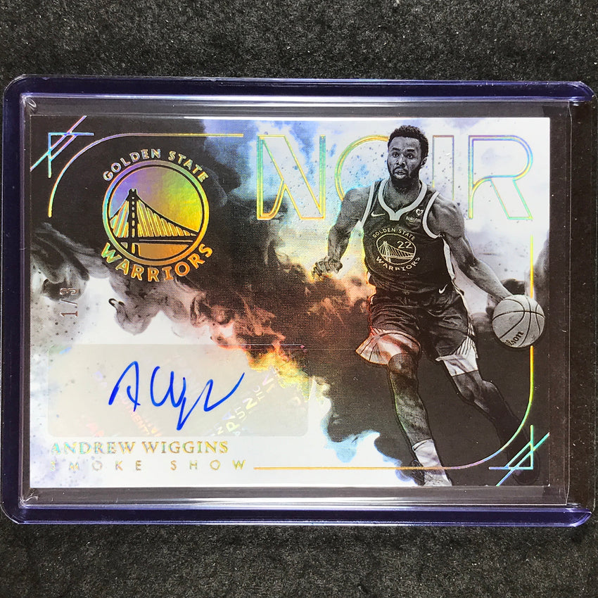 2024-25 Noir ANDREW WIGGINS Smoke Show Signatures Auto International G ...