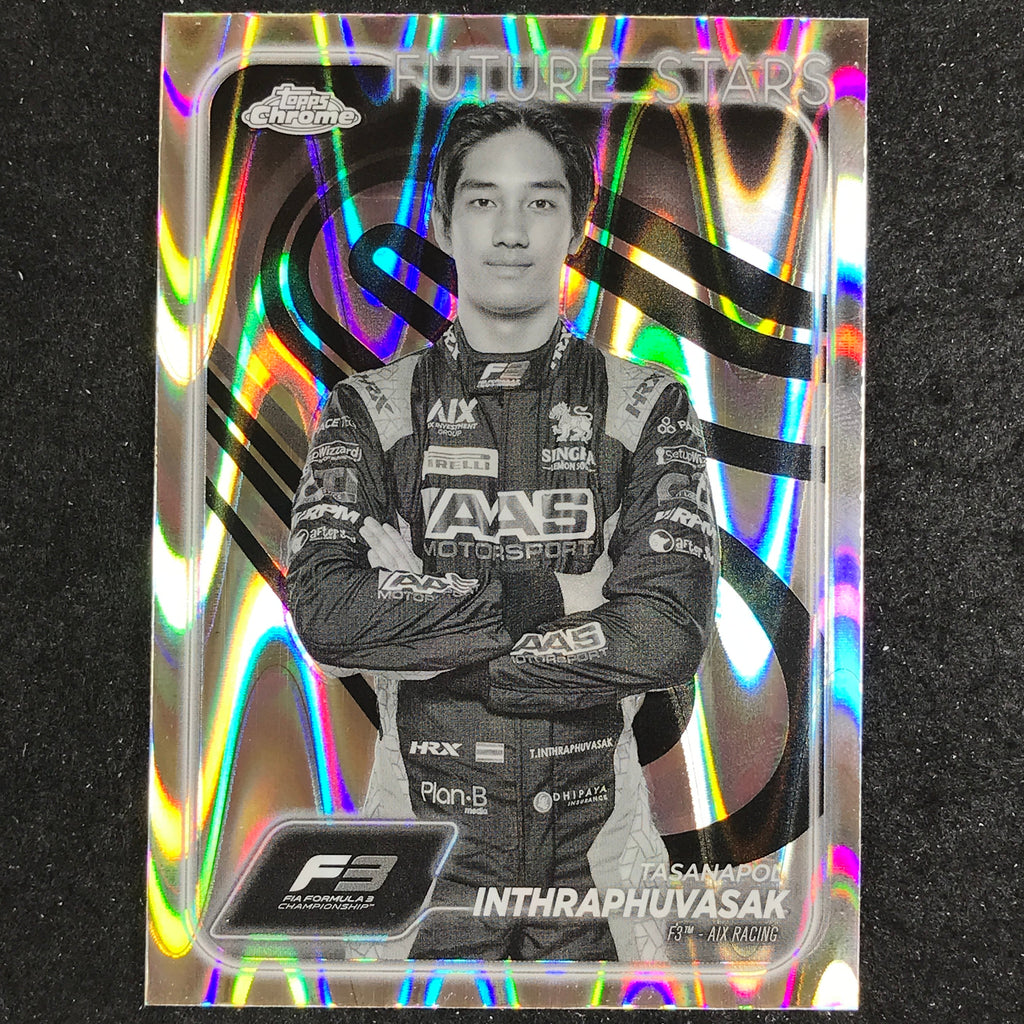 2024 Topps Chrome Formula 1 TASANAPOL INTHRAPHUVASAK Black White RayWa ...