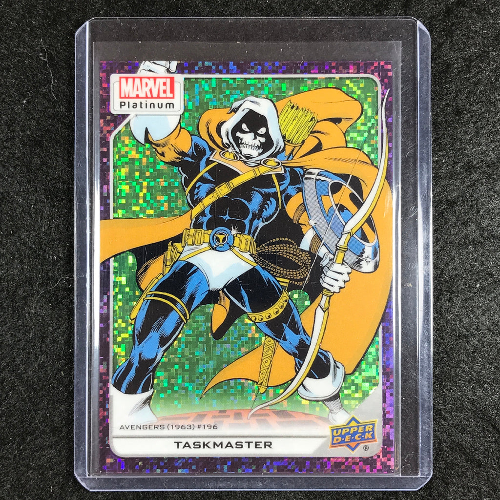 2023 Marvel Platinum TASKMASTER High Series Base Purple Pixel 30/35 #1 ...