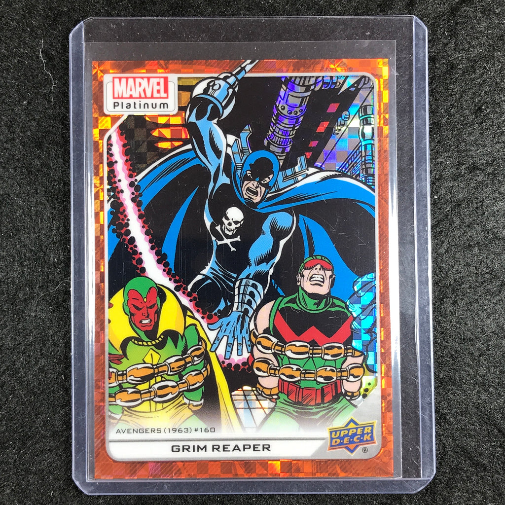 2023 Marvel Platinum GRIM REAPER High Series Base Orange Checkers 4/33 ...