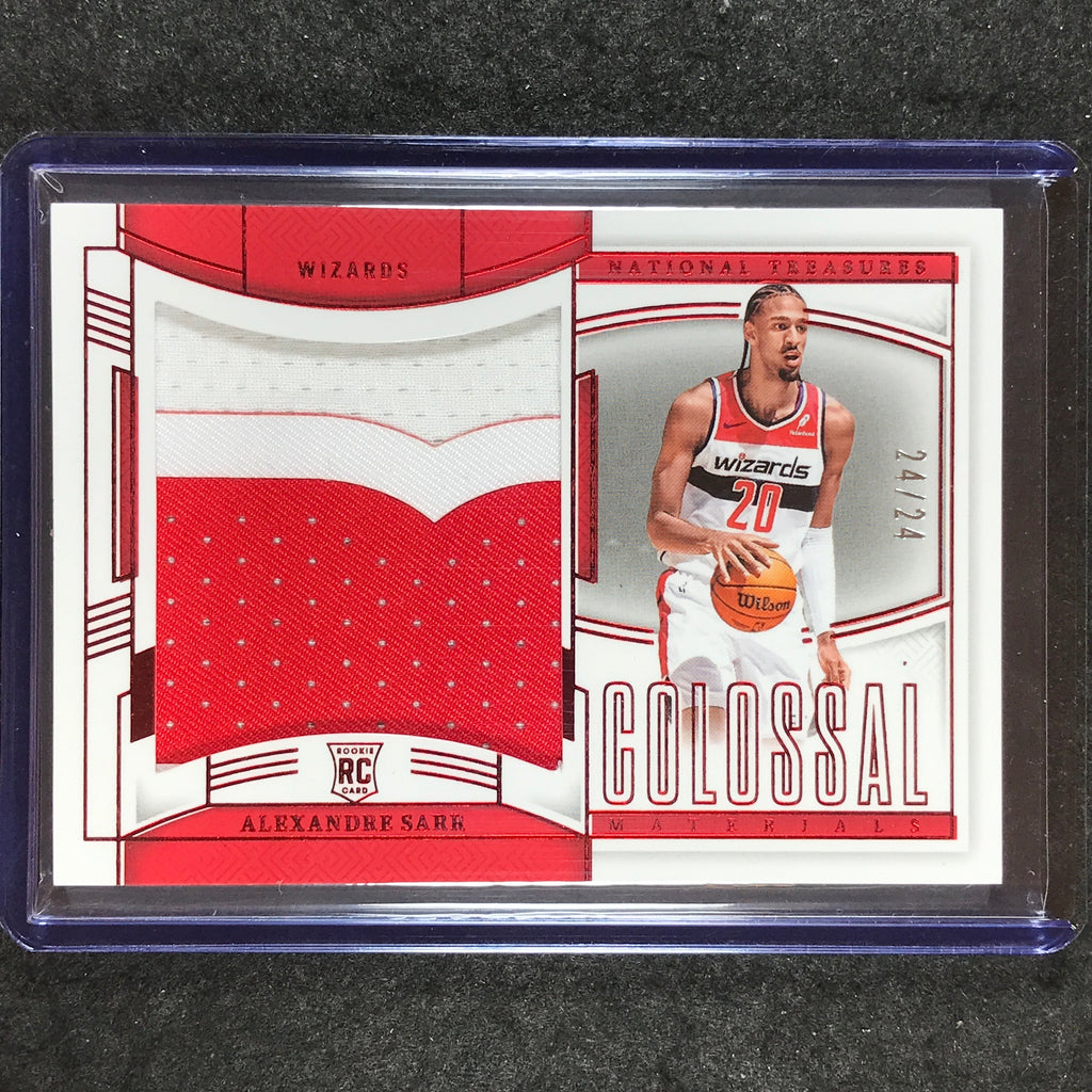 2024-25 National Treasures ALEXANDRE SARR Colossal Rookie Materials Pa ...