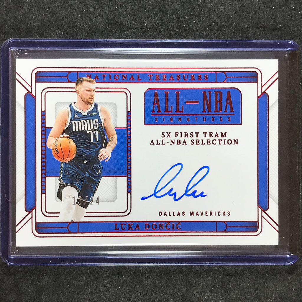 2024-25 National Treasures LUKA DONCIC All-NBA Signatures Auto 13/24 ...