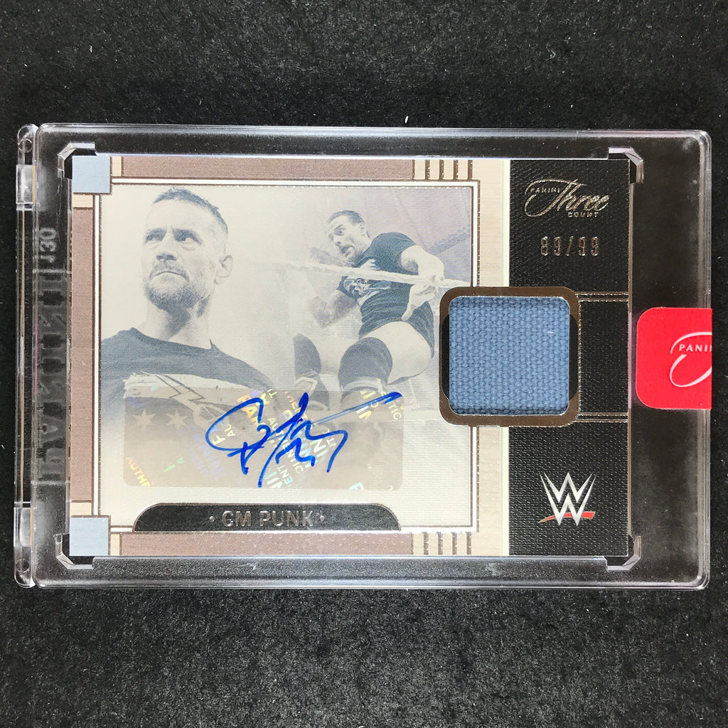 2024 Three Count WWE CM PUNK Prime Memorabilia Relic Autograph 89/99 ...
