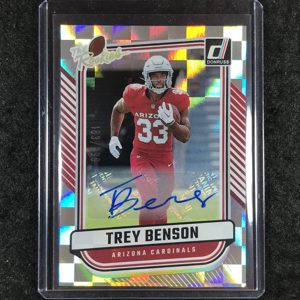 2024 Donruss Football TREY BENSON The Rookies Autograph 183/299 ...