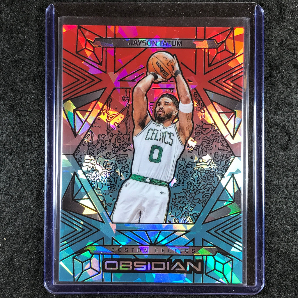 2024-25 Obsidian JAYSON TATUM Base Fire and Ice Flood 12/49 #72 ...