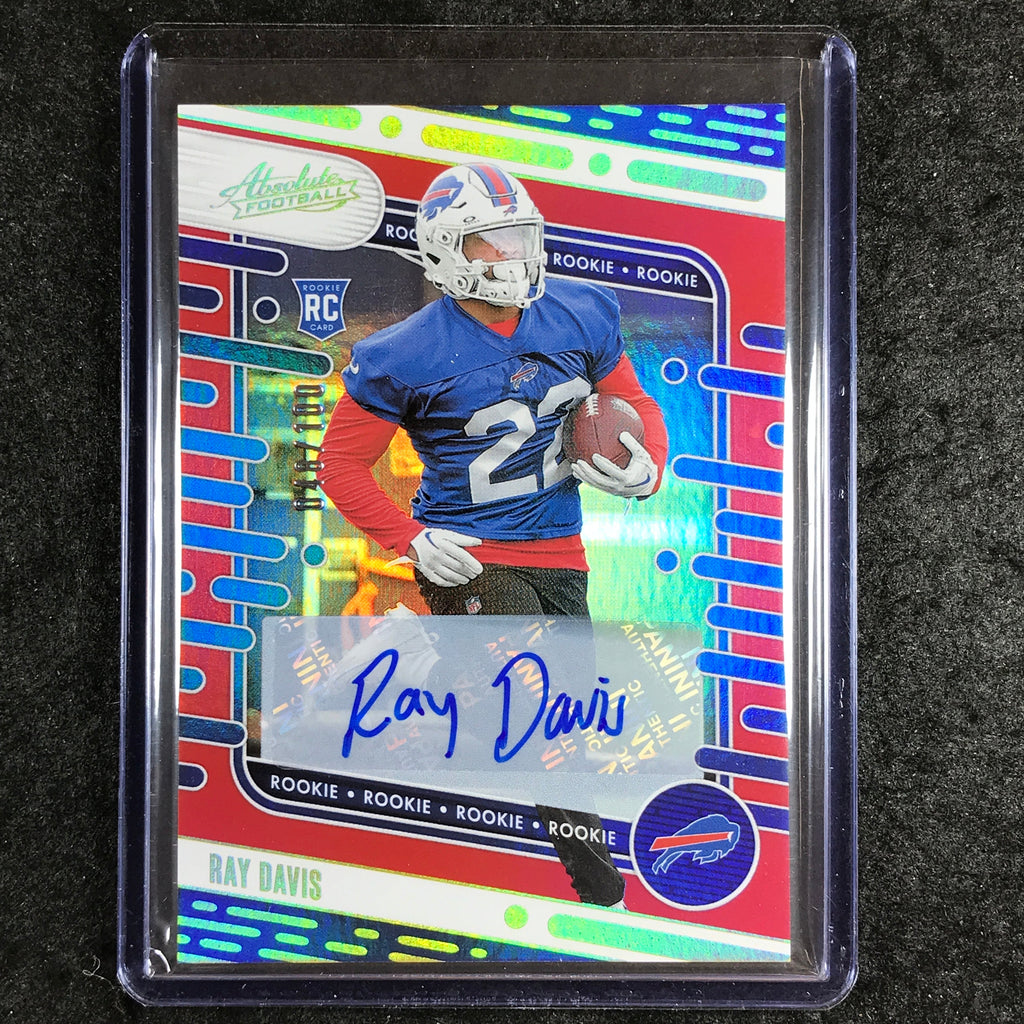 2024 Absolute Football RAY DAVIS Signature Rookies Auto Red 48/100 ...