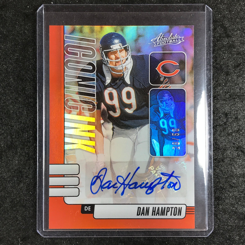 2024 Absolute Football DAN HAMPTON Iconic Ink Auto Orange 20/50 ...