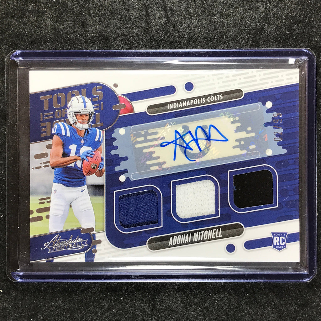 2024 Absolute Football ADONAI MITCHELL Tools of the Trade Rookie Auto ...