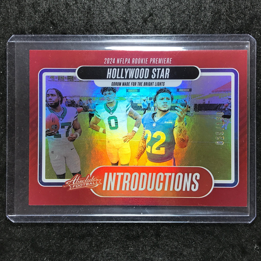 2024 Absolute Football BLAKE CORUM Introductions Rookie Red 29/150 ...