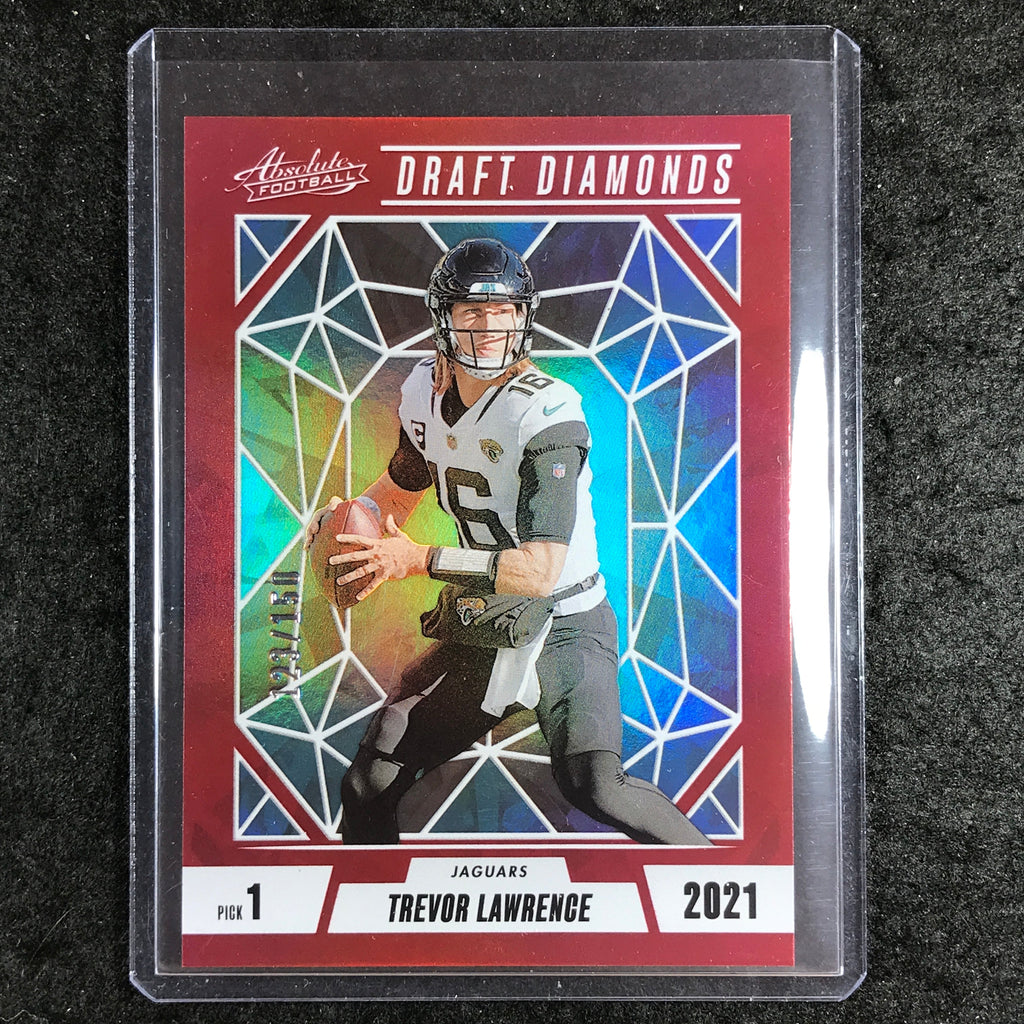 2024 Absolute Football TREVOR LAWRENCE Draft Diamonds Red Spectrum 123 ...