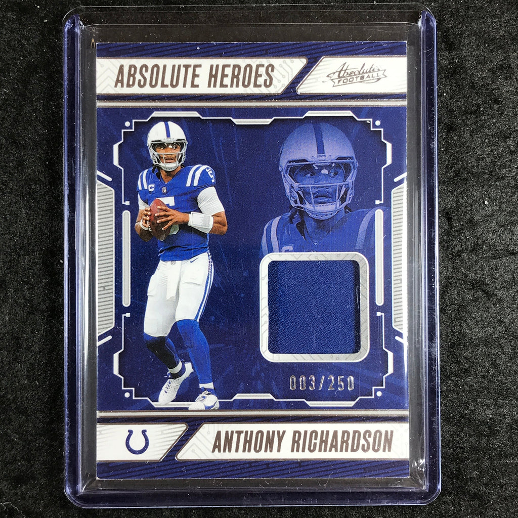 2024 Absolute Football ANTHONY RICHARDSON Absolute Heroes Jersey Relic ...