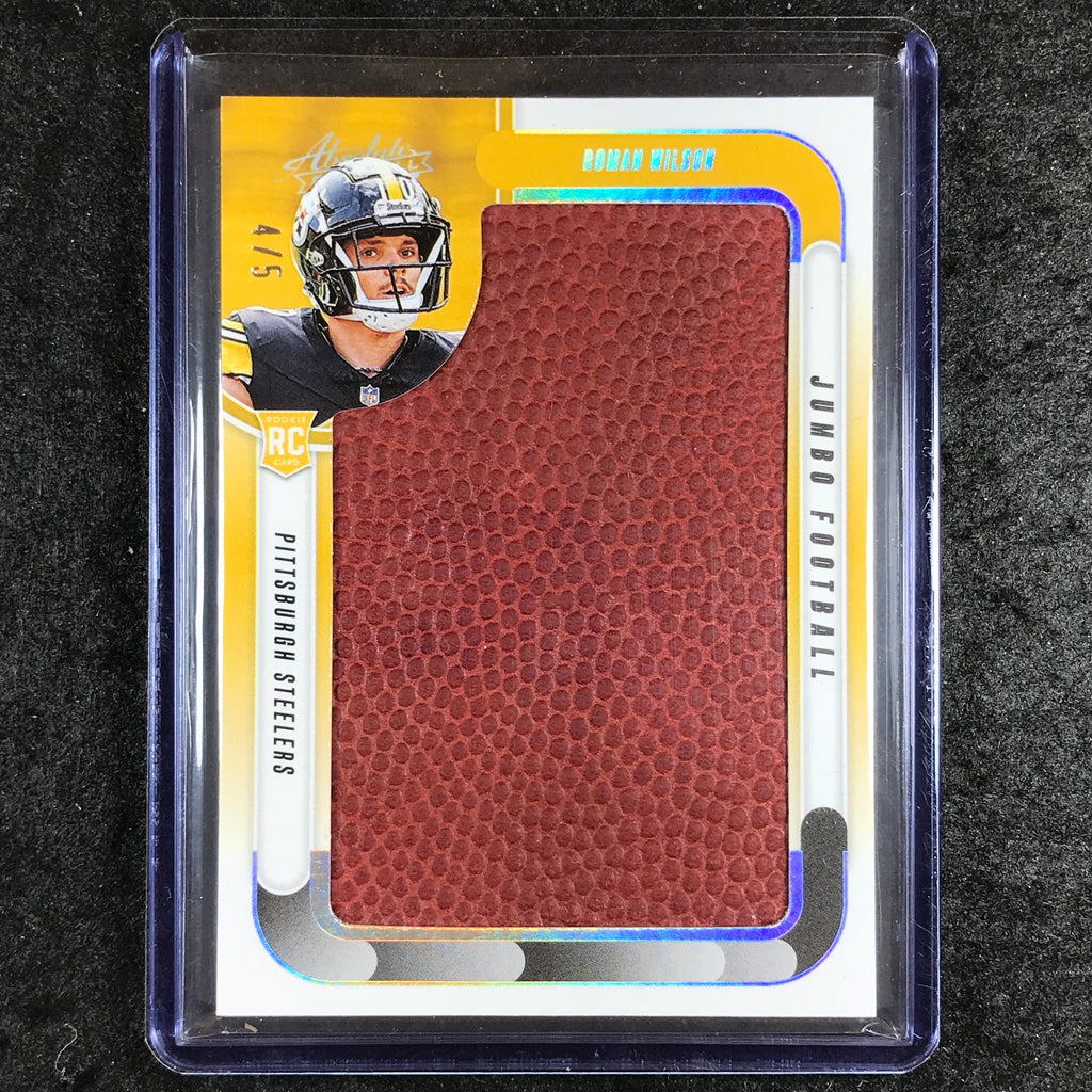 2024 Absolute Football ROMAN WILSON Jumbo Football Relic 4/5 – Cherry ...