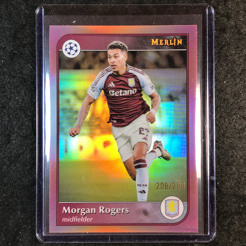 2024-25 Merlin UEFA Club Comp MORGAN ROGERS Rose Gold /250 #27 – Cherry ...