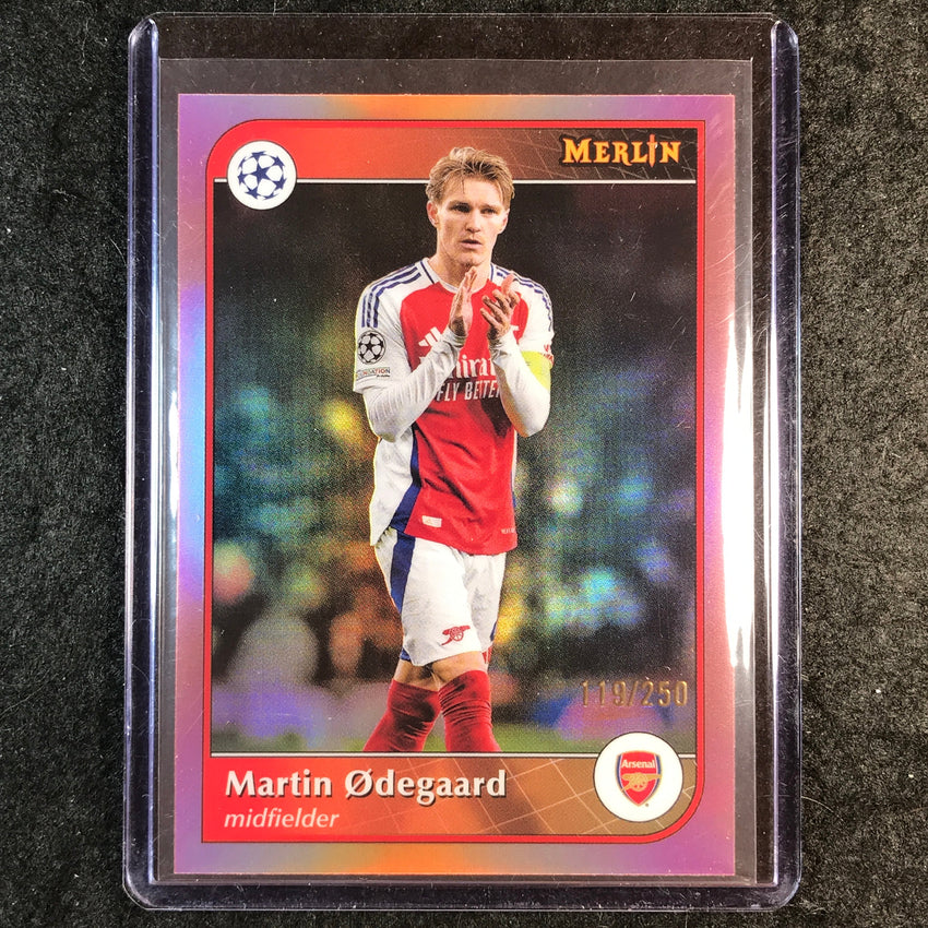 2024-25 Merlin UEFA Club Comp MARTIN ODEGAARD Rose Gold /250 #81 ...