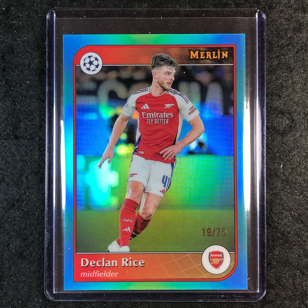 2024-25 Merlin UEFA Club Comp DECLAN RICE Base Aqua 19/75 #141 – Cherry ...