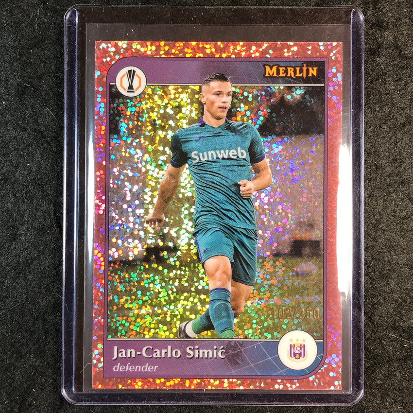 2024-25 Merlin UEFA Club Comp JAN-CARLO SIMIC Rose Gold Speckle /250 ...