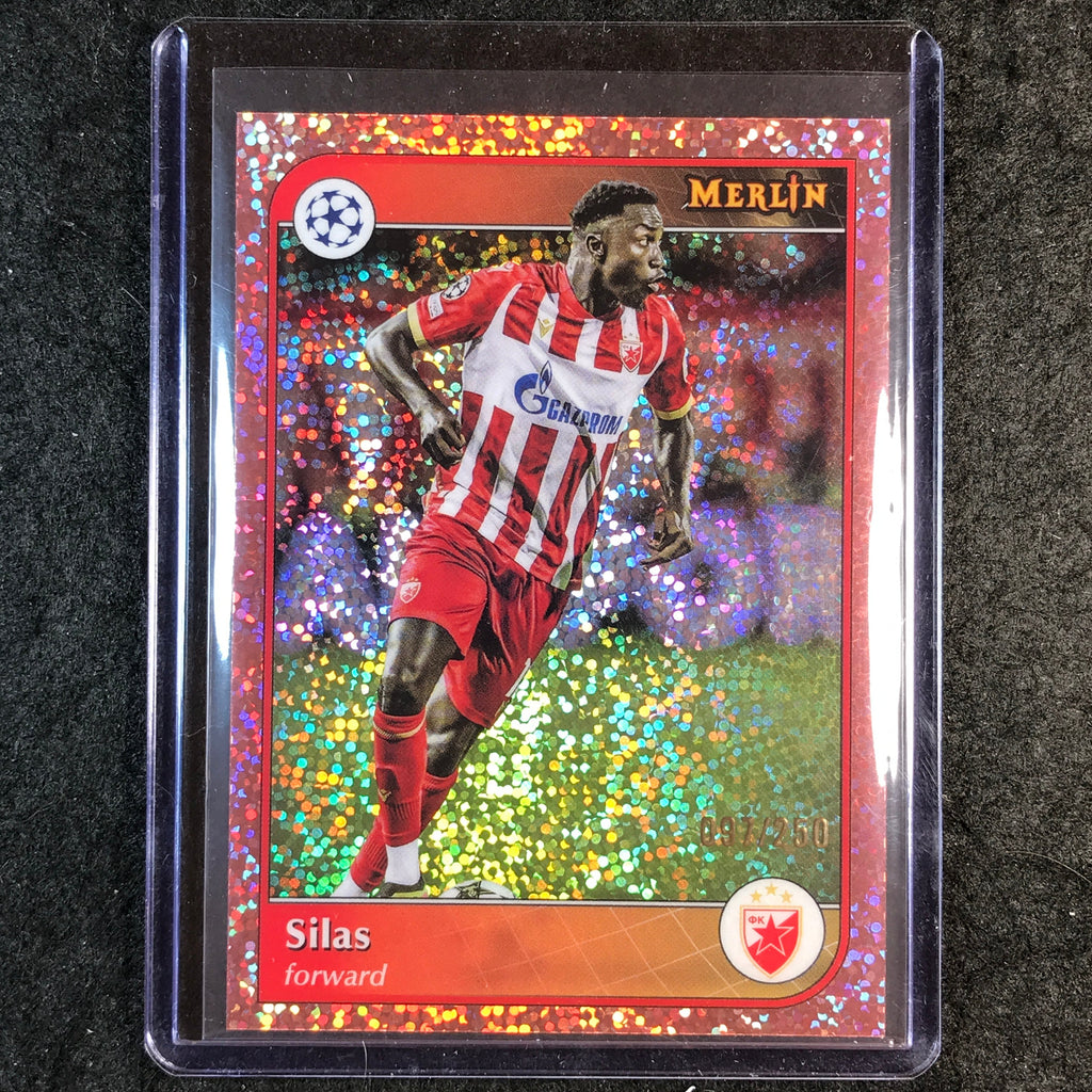 2024-25 Merlin UEFA Club Comp SILAS Rose Gold Speckle /250 #168 ...