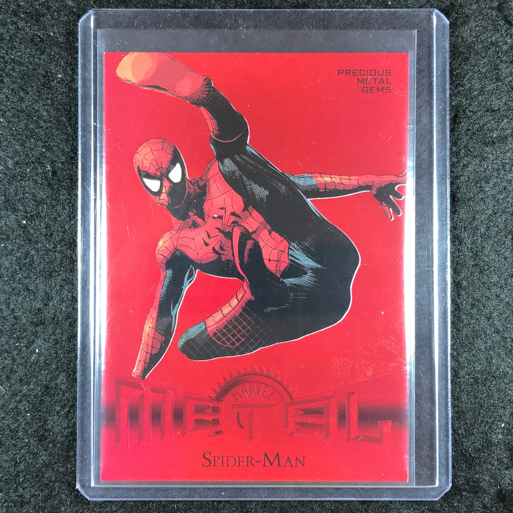 2024 Metal Universe Avengers SPIDER-MAN Retro Precious Metal Gems Red ...