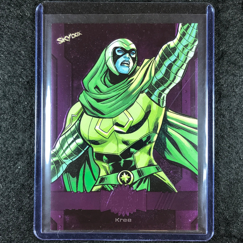 2024 Marvel Metal Universe Avengers KREE Base Purple FX 123/199 #85 ...
