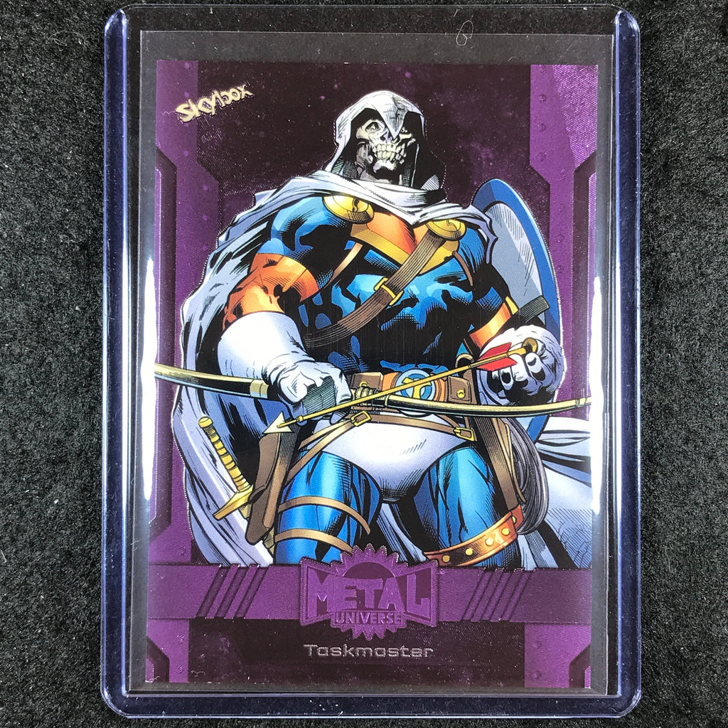 2024 Marvel Metal Universe Avengers TASKMASTER Base Purple FX 90/199 ...