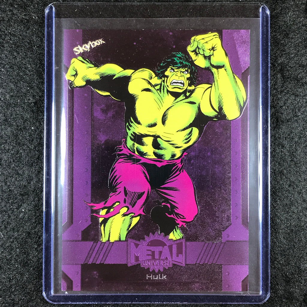2024 Marvel Metal Universe Avengers HULK Base Purple FX 18/199 #158 ...