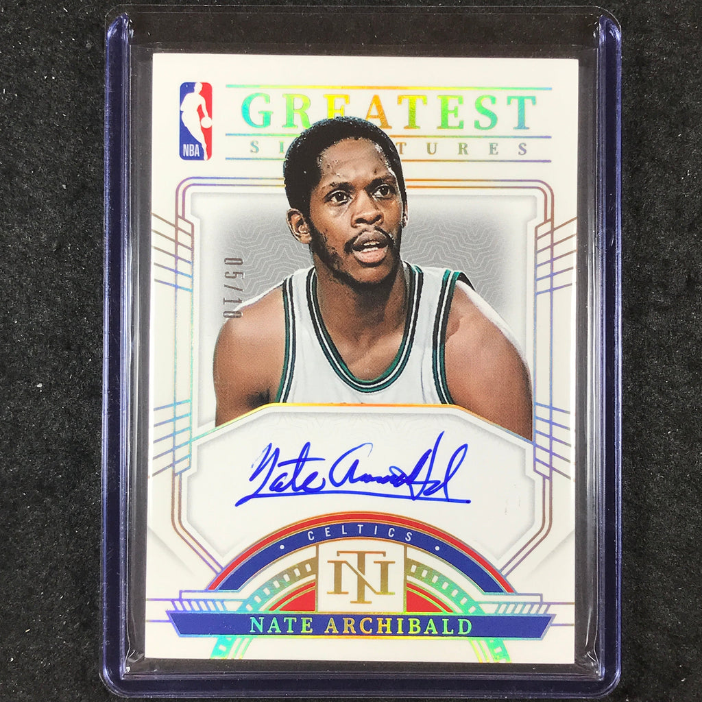2023-24 National Treasures NATE ARCHIBALD NBA Greatest Signatures Auto ...